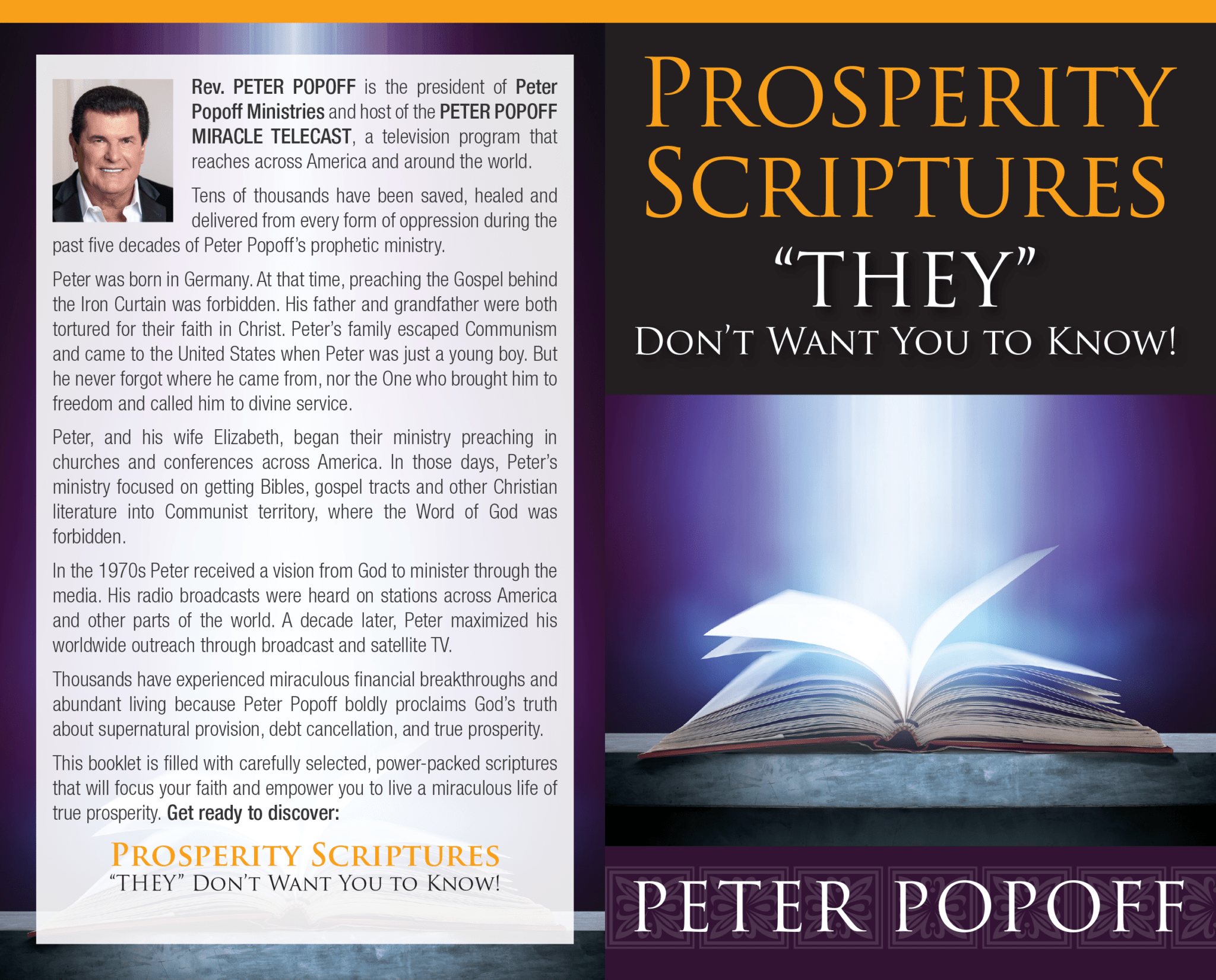 Prosperity Scriptures Book – Peter Popoff Ministries